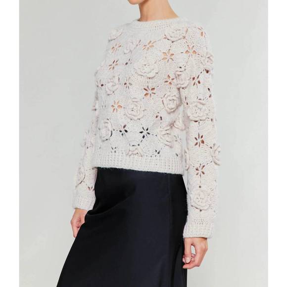 Current Air | Sweaters | New Current Air Pull Over Crochet Sweater In ...